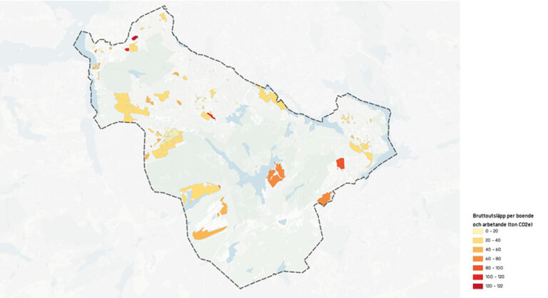 Klimatkalkyl av översiktsplan för Huddinge – Spacescape